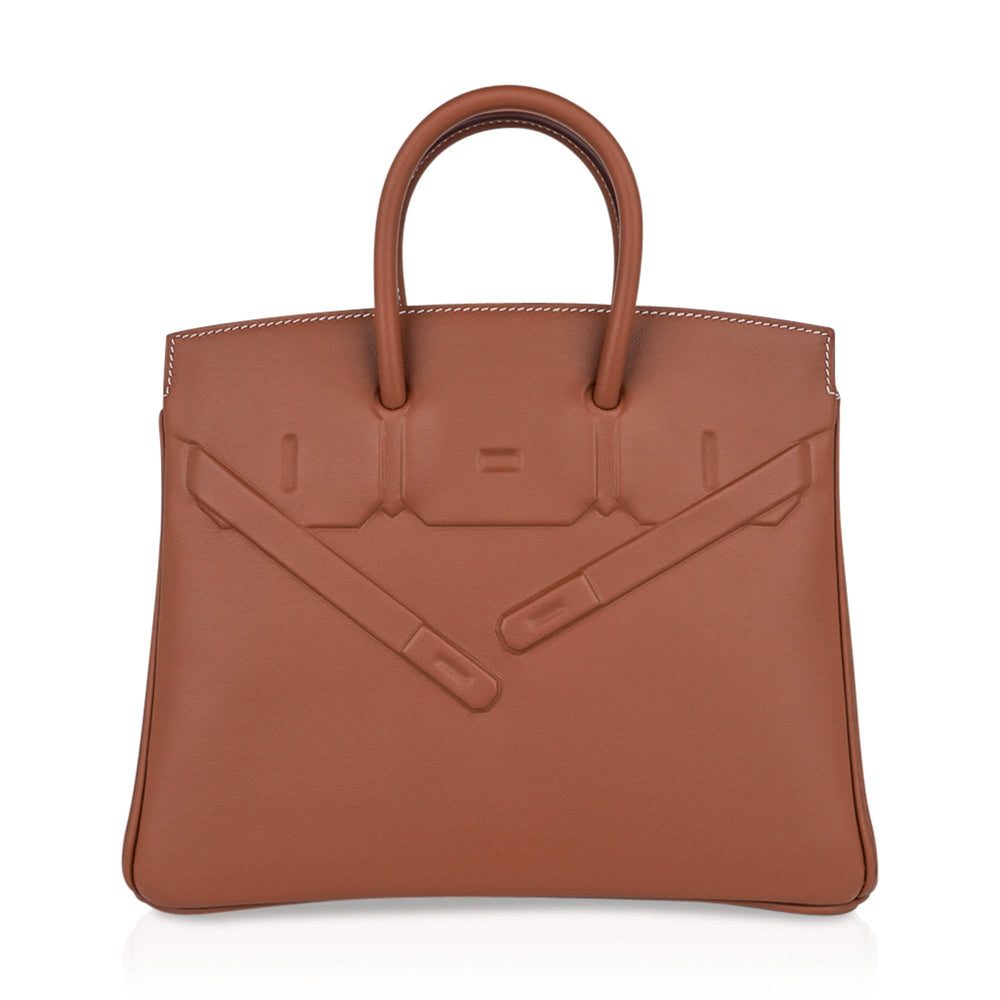 Shadow Birkin 25 Bag Gold Evercalf Limited Edition – Shaumart